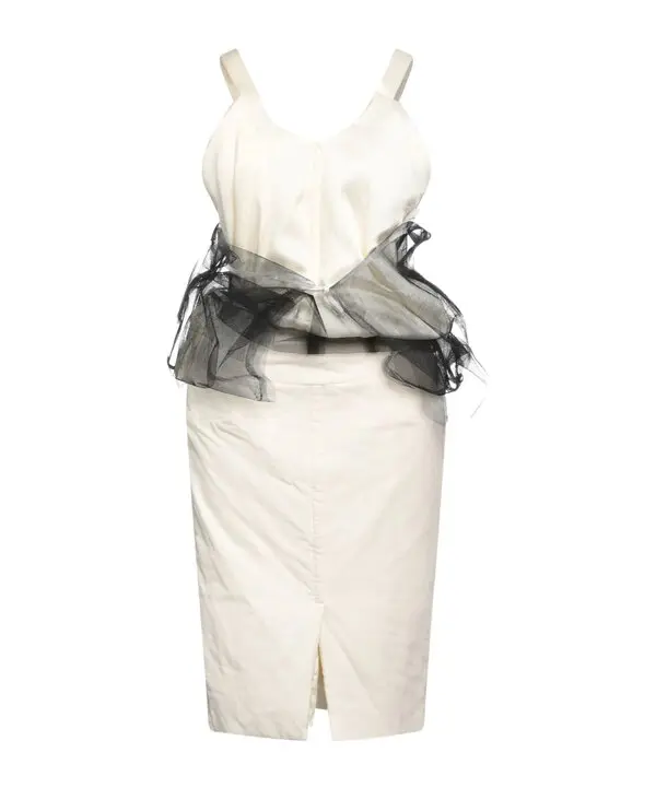 MAISON MARGIELA Two-tone Tulle Woven Party Dress - No