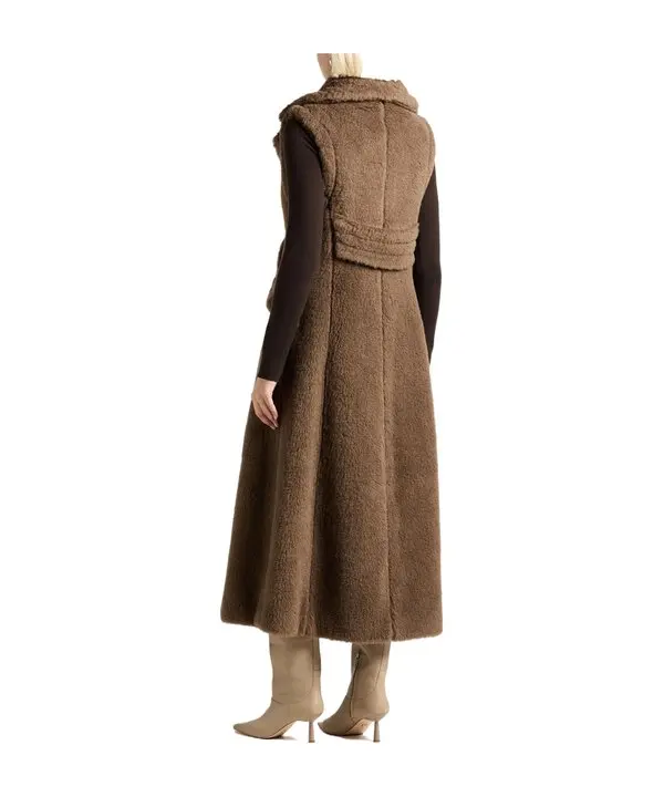 Max Mara Sleeveless Teddy Fleece Coat
