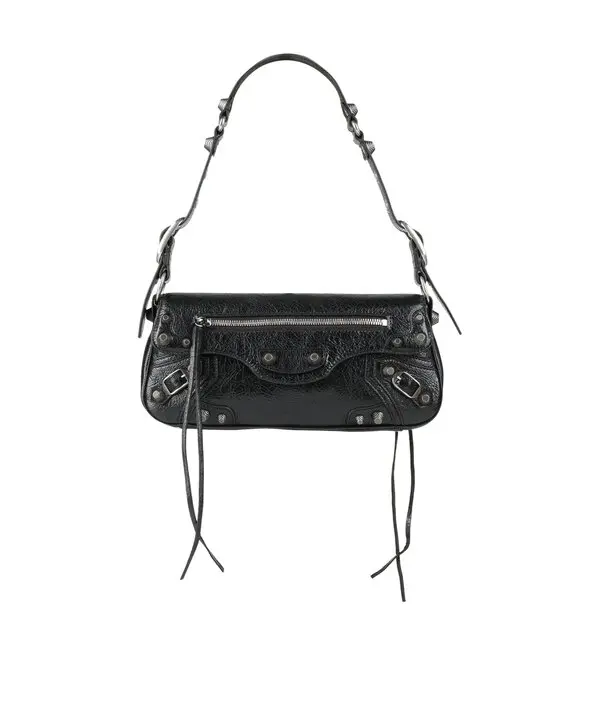 Balenciaga Solidcolor Mediumsize Handbag - Black
