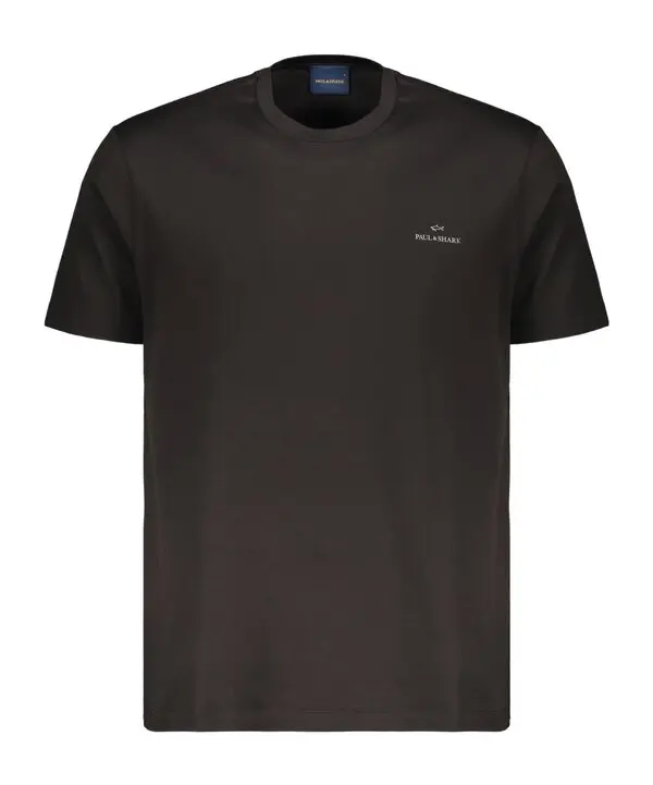 Paul & Shark Logo Crew-neck T-shirt - Black