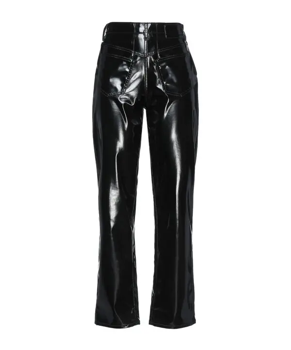 MAISON MARGIELA Solidcolor Minimalist Trousers - Black