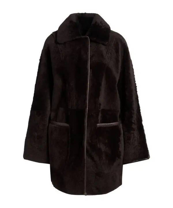 Max Mara Solidcolor Doublesided Fur Coat