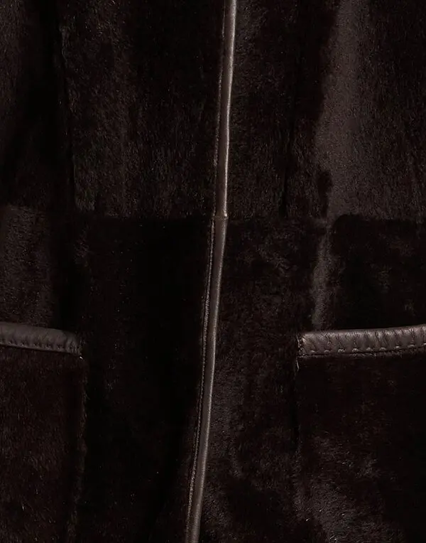 Max Mara Solidcolor Doublesided Fur Coat