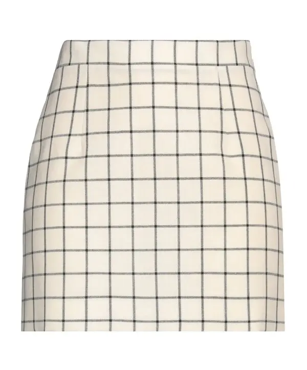 Marni Plaid Mini Flared Skirt - Ivory