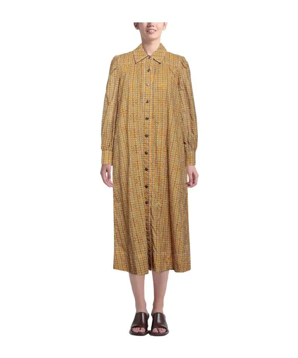 Tory Burch Plaid Shirt Dress