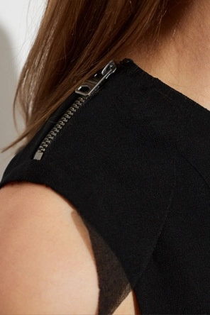 ALLSAINTS Sleeveless Ruffle Asymmetric Mini Dress