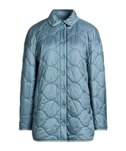 Max Mara Minimalist Plaid Jacket - Blue
