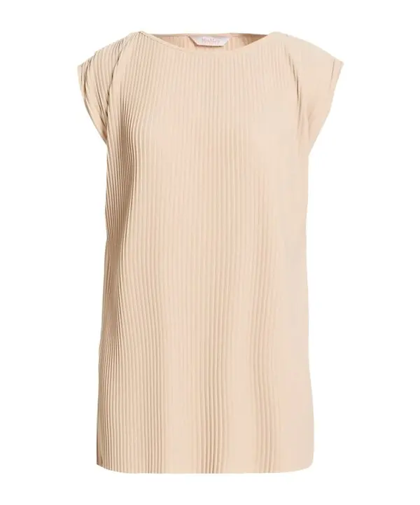 Max Mara Pleated Short-sleeved Top