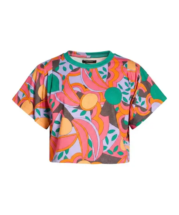 Isabel Marant Étoile Multicolor Shortsleeve Crewneck Tshirt