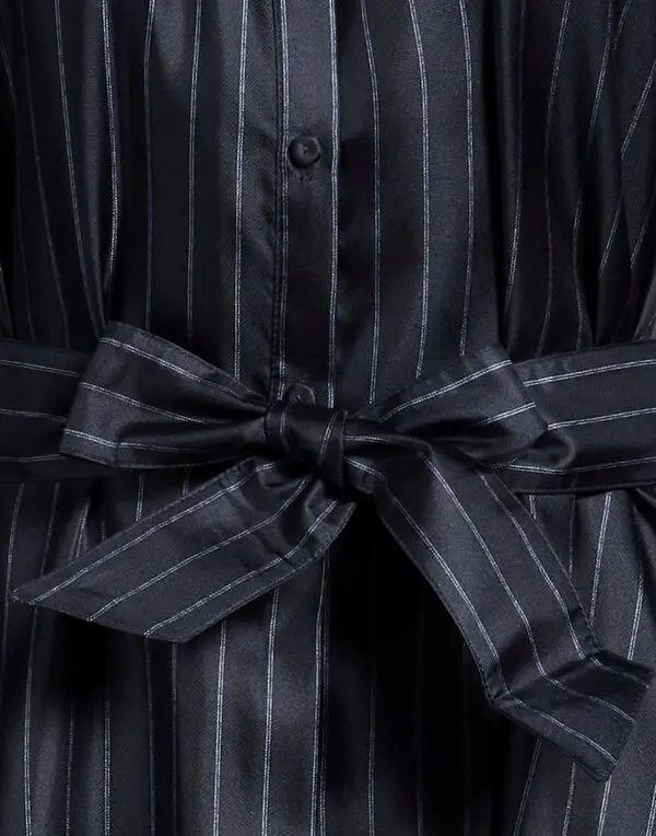 Max Mara Striped Satin Maxi Dress
