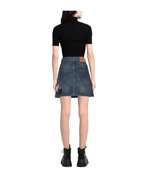 Marni Dark Denim A-line Dress