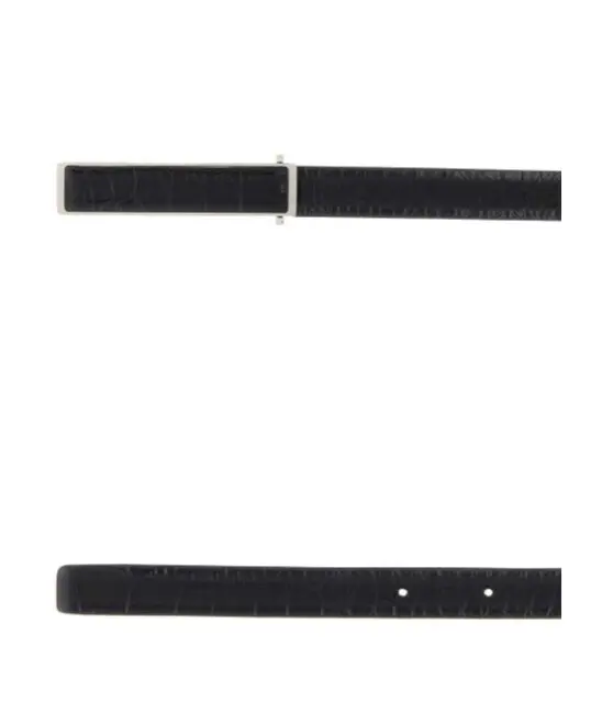 TOM FORD Crocodile-effect Plaque-buckle Belt