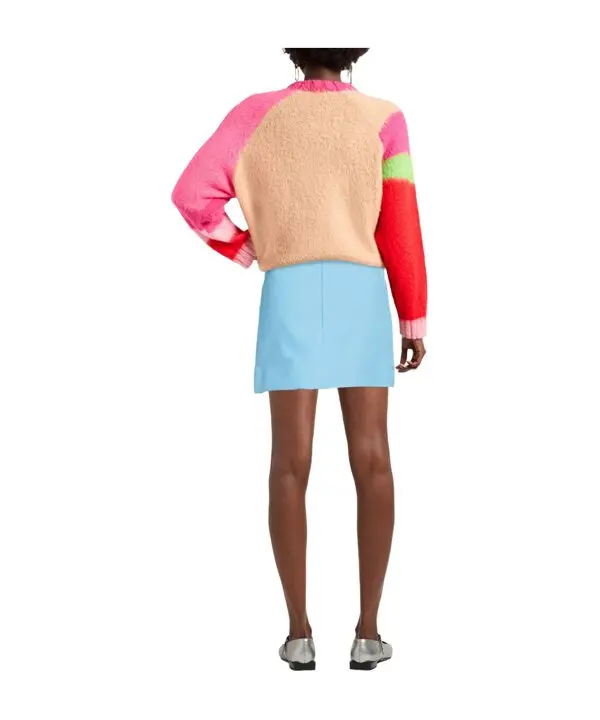GANNI Solid Color Mermaid Skirt