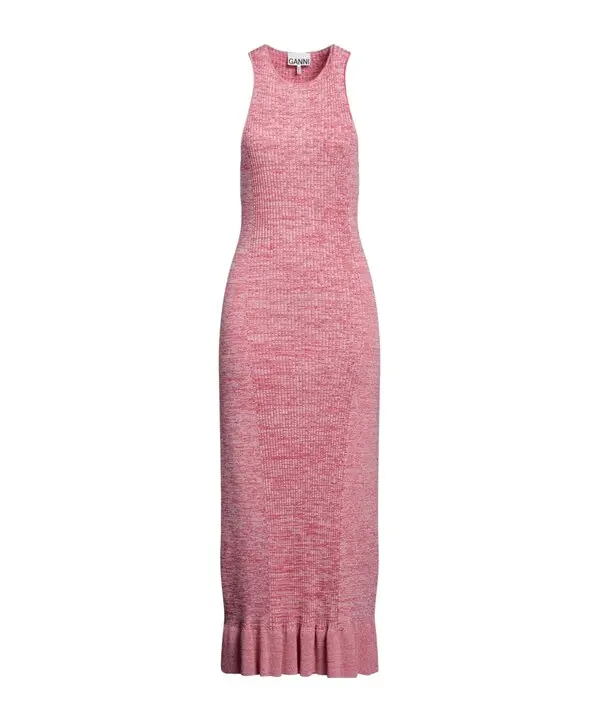 GANNI Slim-fit Sleeveless Knit Dress - No