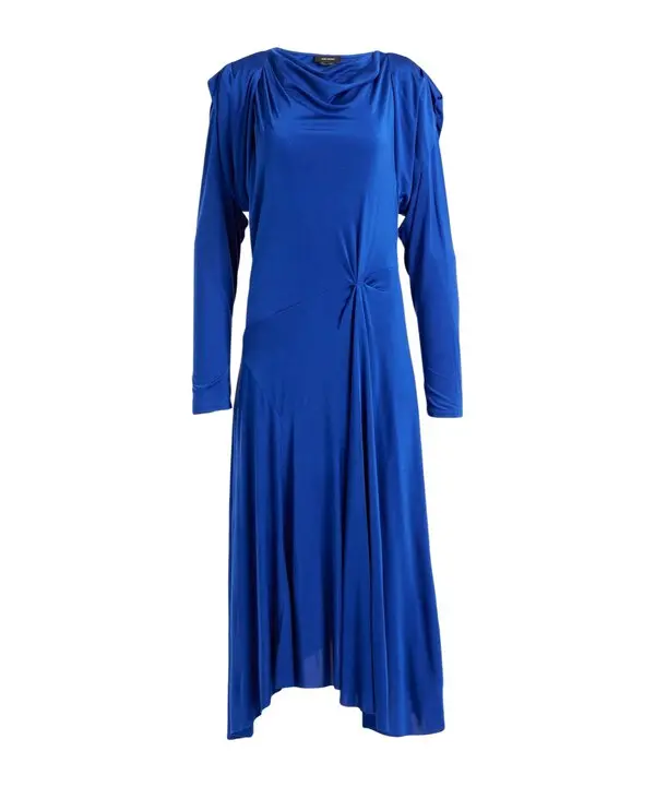 Isabel Marant Étoile Solidcolor Longsleeve Paddedshoulder Dress