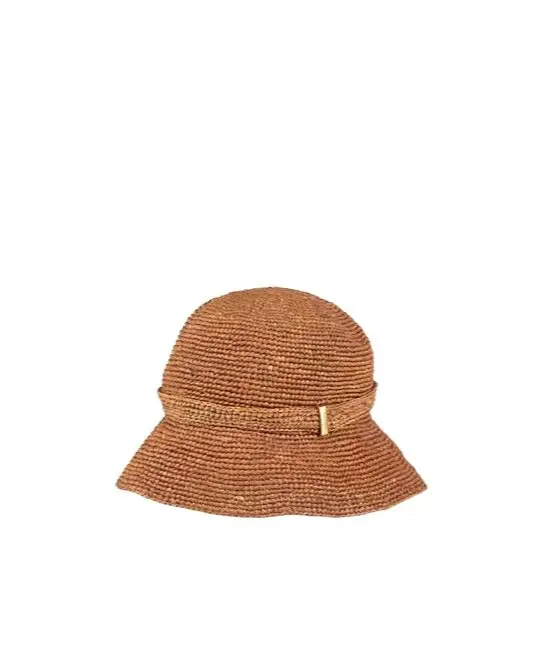 Rag & Bone Solidcolor Widebrim Straw Hat - Brown