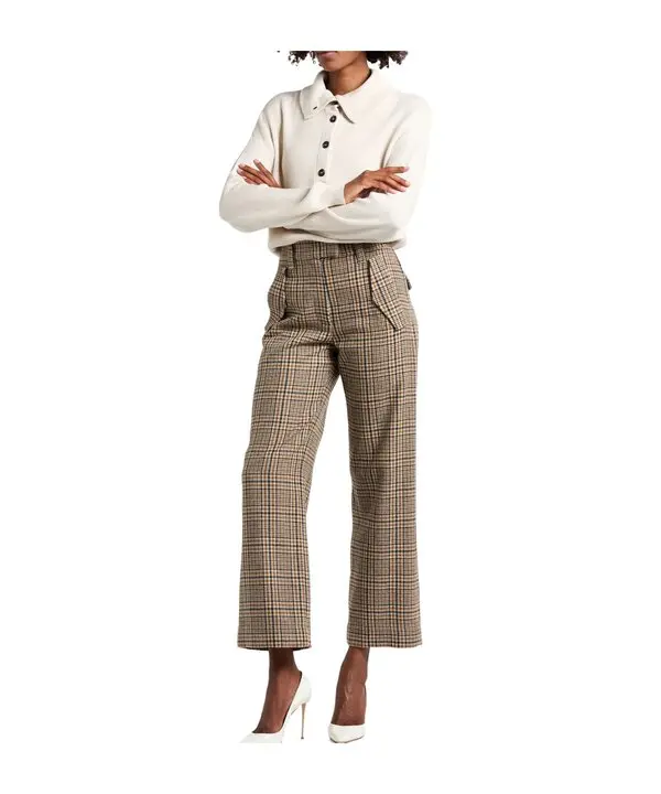 Brunello Cucinelli Plaid Straight-leg Pants