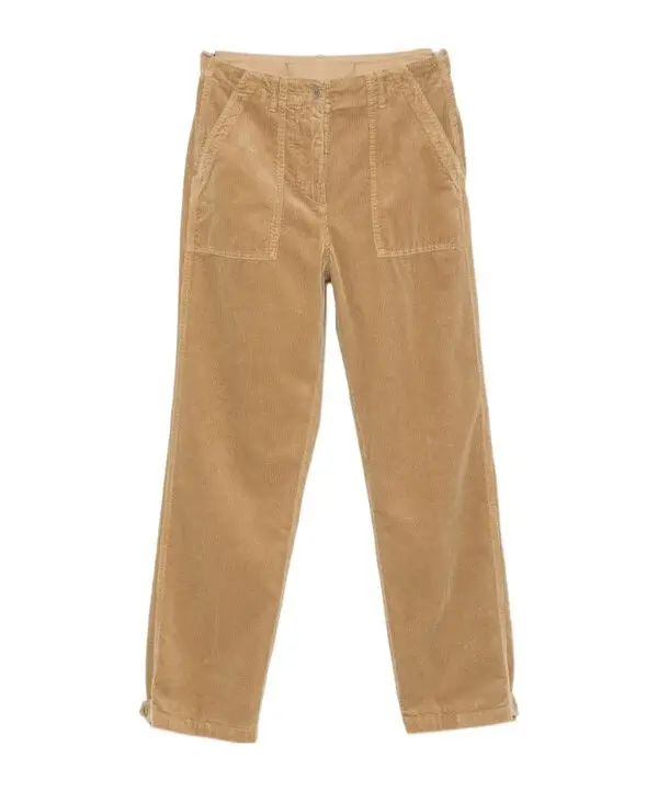 Aspesi Corduroy Straight-leg Trousers - Beige