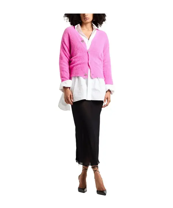 Balenciaga Solidcolor Mediumweight Knit Cardigan