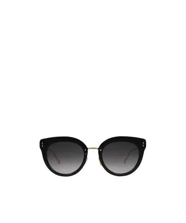Isabel Marant Étoile Minimalist Round Sunglasses - Black