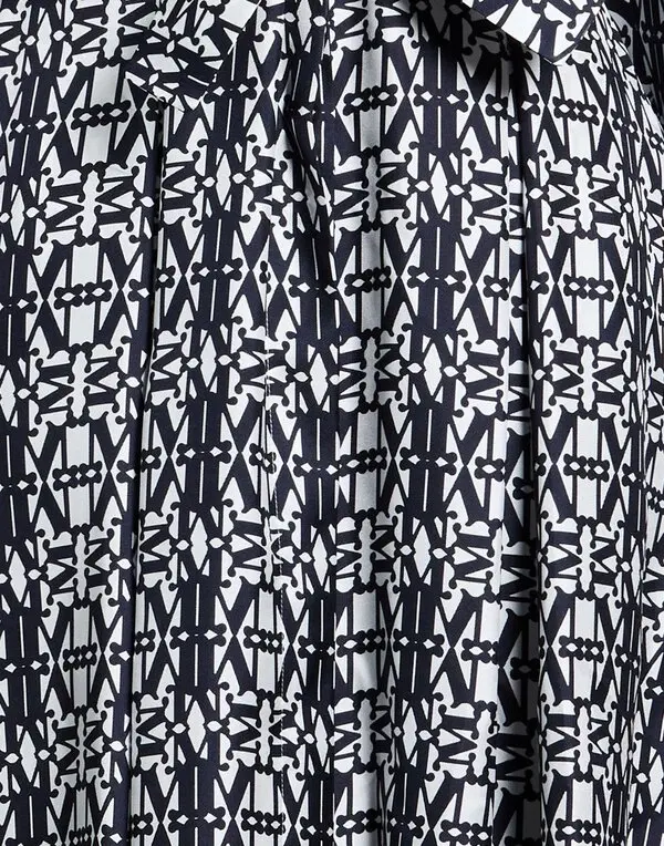 Max Mara Twotone Satin Longsleeve Dress