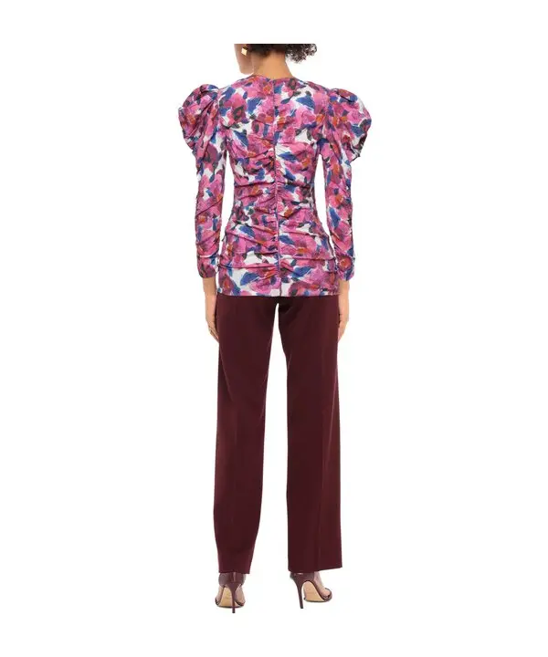Isabel Marant Étoile Floral Puff Sleeve Top - No