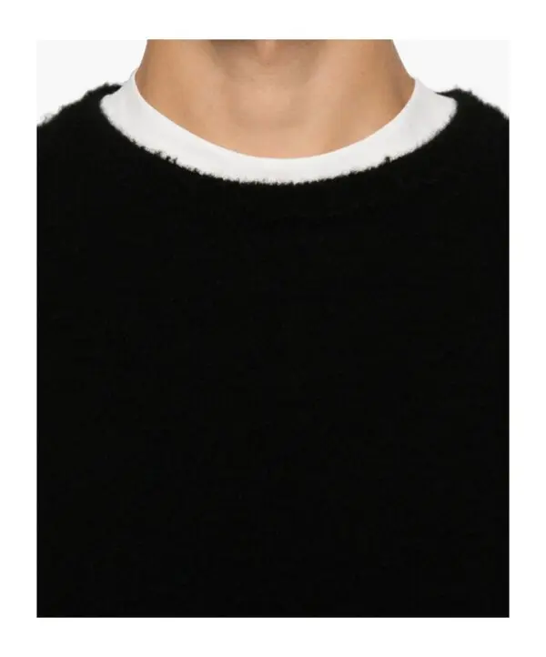 ROBERTO COLLINA Oversized Crew Neck Knit Sweater