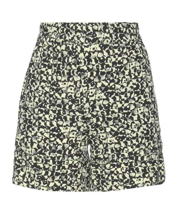GANNI Floral-print Shorts - Black