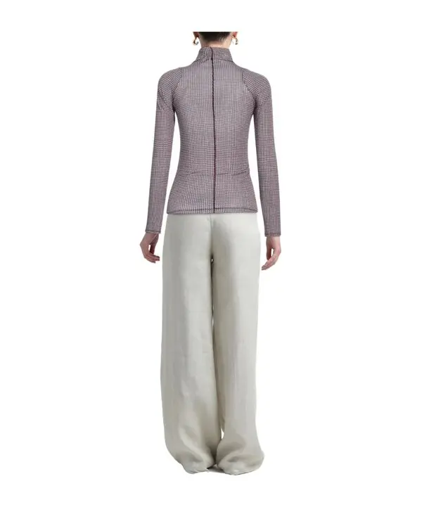Rag & Bone Houndstooth Longsleeve Turtleneck Tshirt