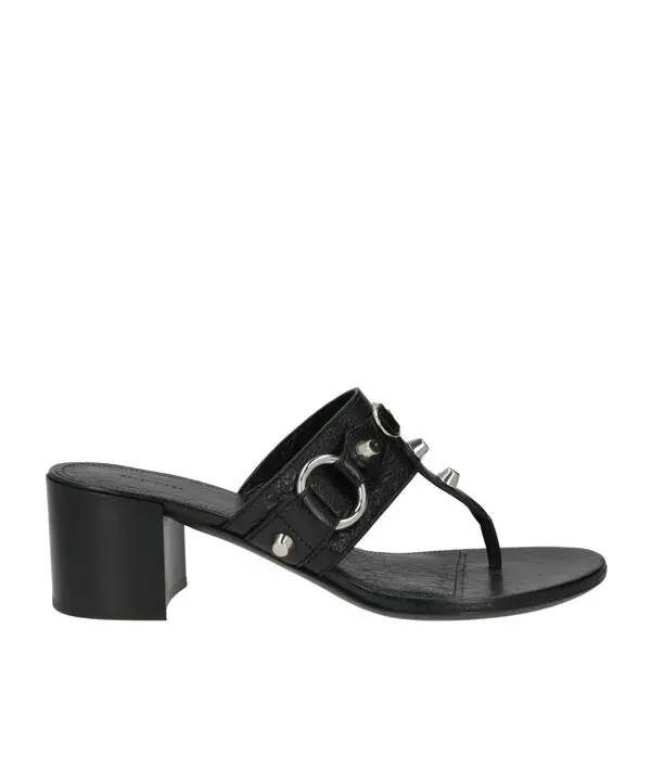 Balenciaga Leather Flip Flops