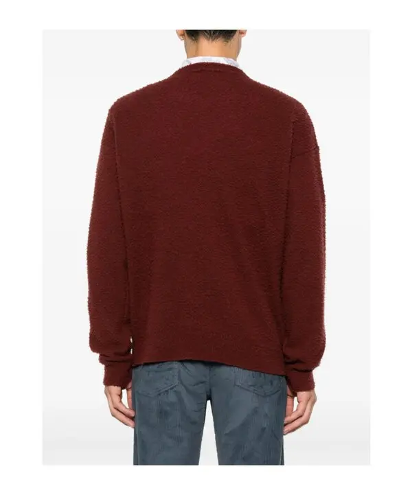 ROBERTO COLLINA Oversized Crew Neck Knit Sweater
