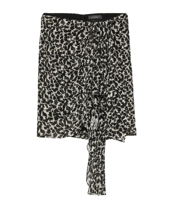 Isabel Marant Étoile Color-blocked Asymmetrical Midi Skirt - Black