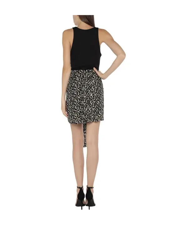 Isabel Marant Étoile Color-blocked Asymmetrical Midi Skirt