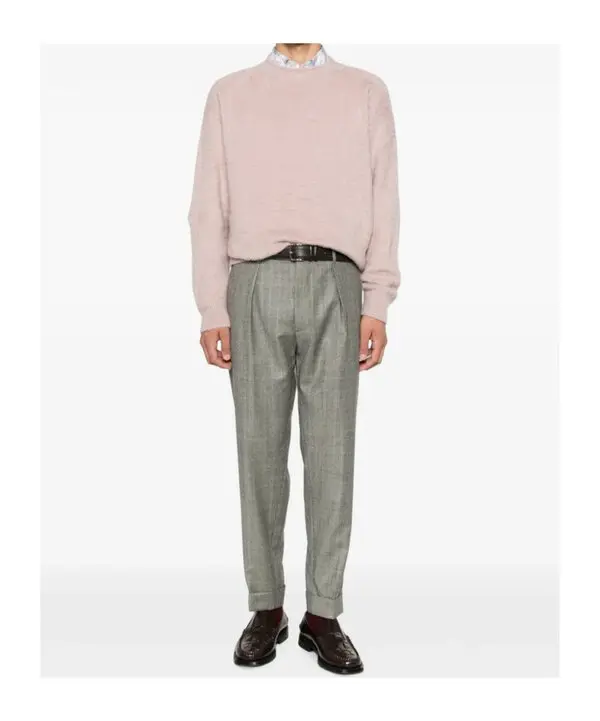 ROBERTO COLLINA Oversized Crew Neck Knit Sweater