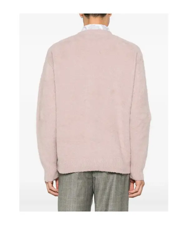 ROBERTO COLLINA Oversized Crew Neck Knit Sweater