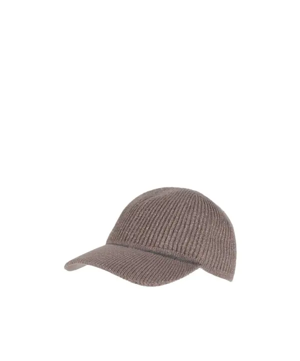 Brunello Cucinelli Metallic Baseball Cap - Gray