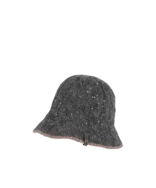 Brunello Cucinelli Knit Bucket Hat - Black