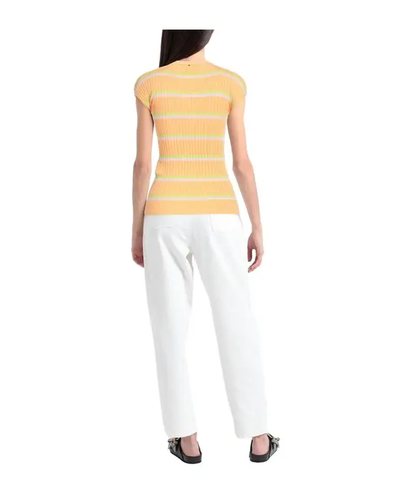 Sportmax Striped Short-sleeve Knit Top