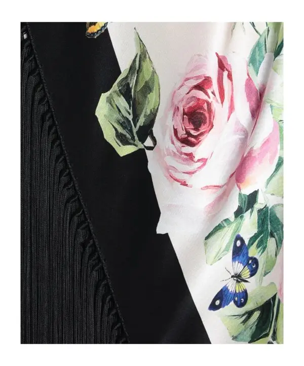 Dolce & Gabbana Floral Printed Silk Scarf