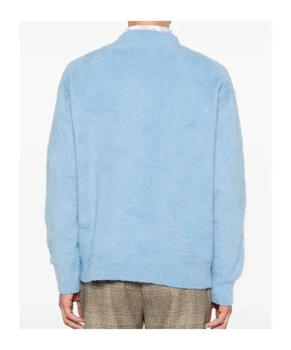 ROBERTO COLLINA Oversized Crew Neck Knit Sweater