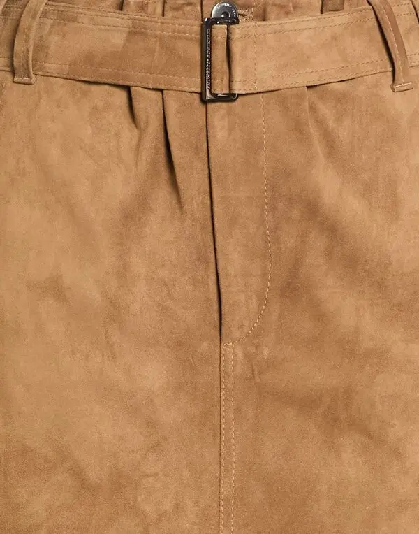 Brunello Cucinelli Straight-fit Suede Skirt