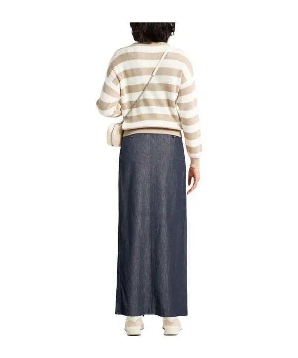 Brunello Cucinelli Darkwash Denim Pencil Skirt