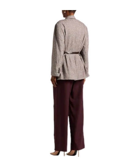 Brunello Cucinelli Houndstooth Tieup Coat