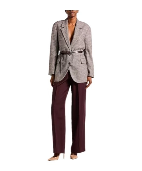 Brunello Cucinelli Houndstooth Tieup Coat