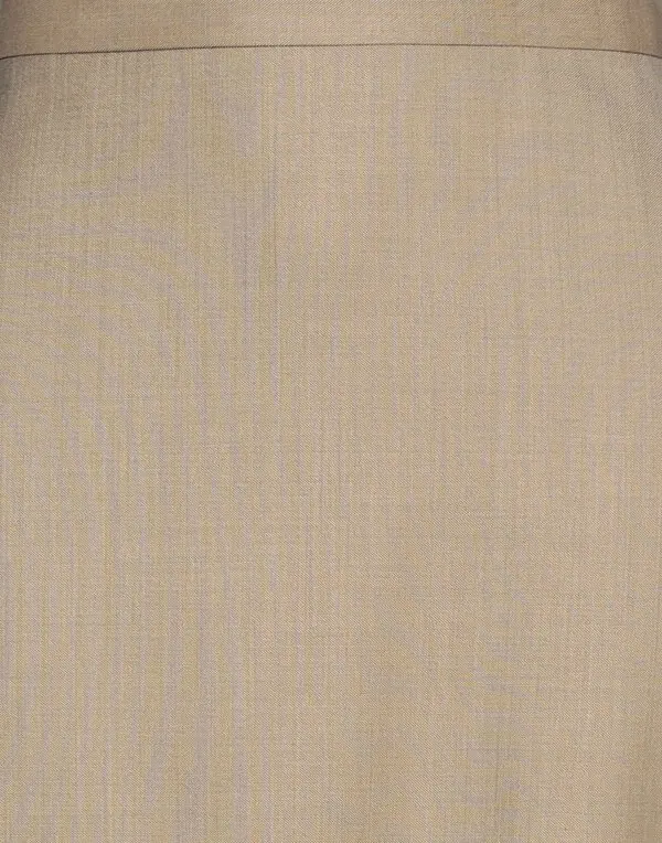 Burberry Minimalist Solid-color Wool A-line Skirt
