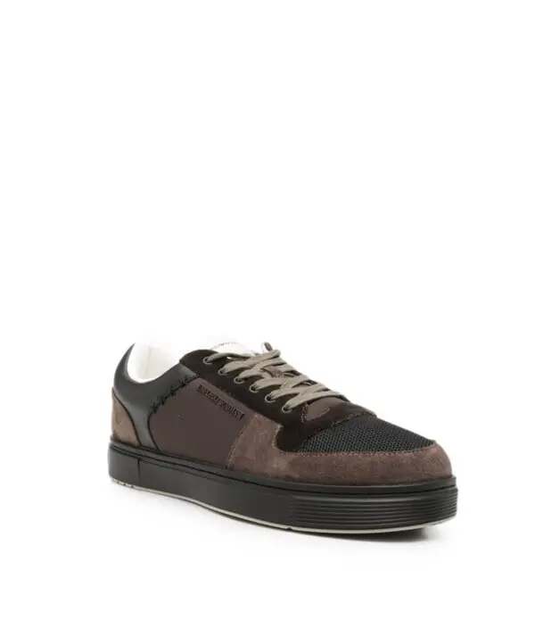 Emporio Armani Panelled Suede Sneakers
