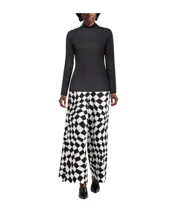 Rag & Bone Printed Long Sleeve Turtleneck T-shirt