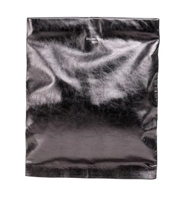 Balenciaga Metallic Leather Clutch