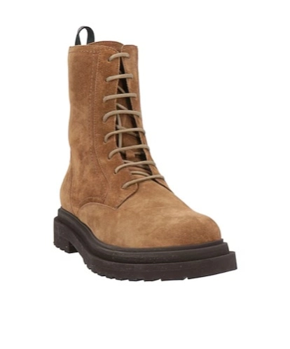 Brunello Cucinelli Solidcolor Laceup Ankle Boots