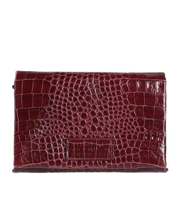 MAISON MARGIELA Crocodile Print Clutch Bag
